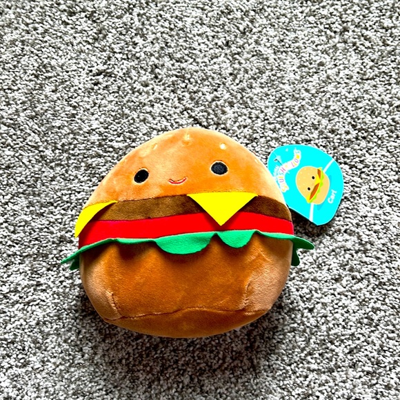 Squishmallows | Toys | Squishmallows Carl The Cheeseburger 5 Plush Food ...